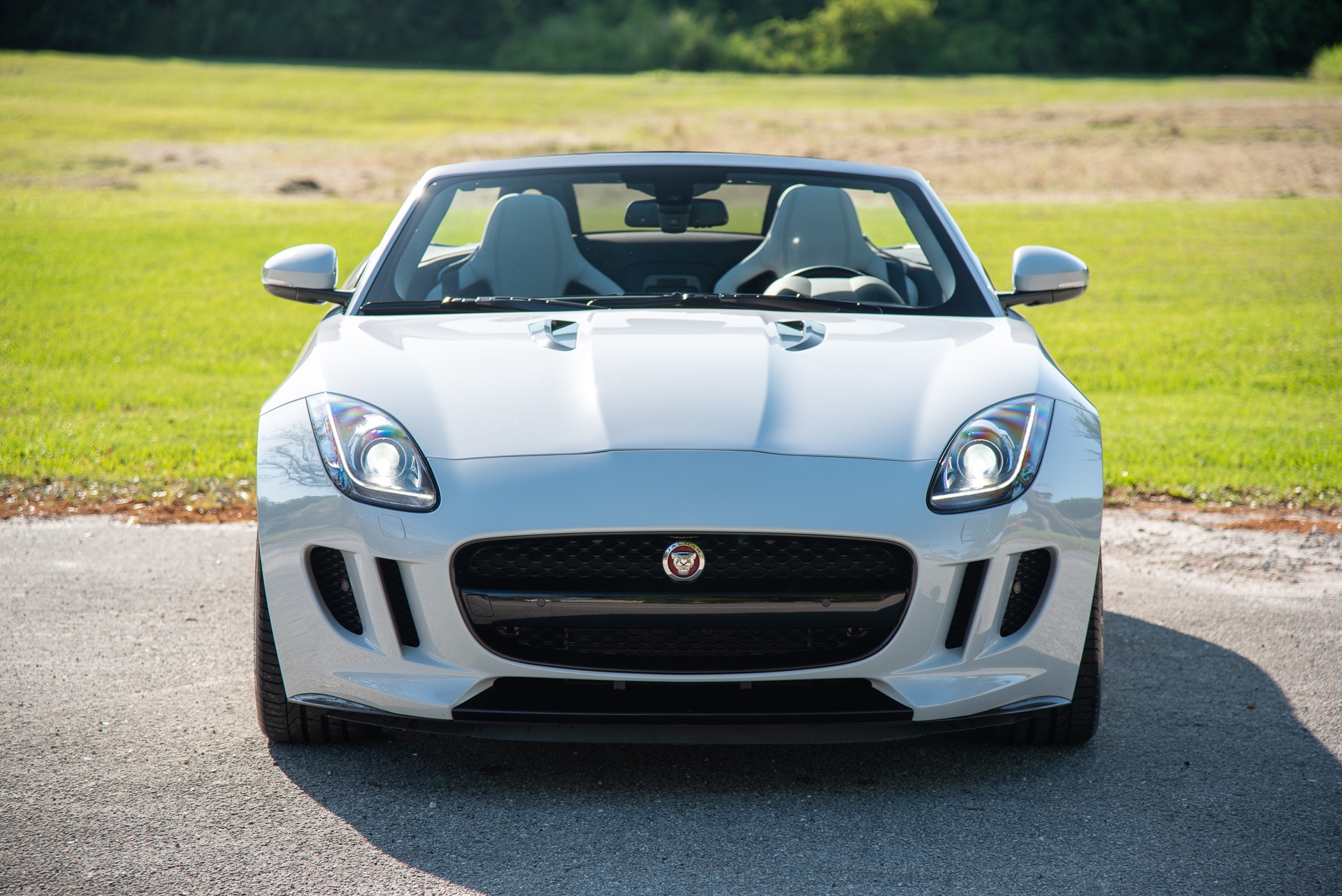 Jaguar F Type White Convertible